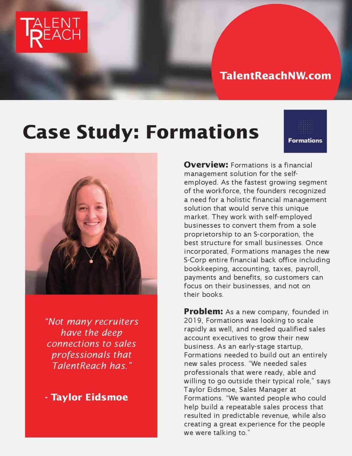 Formations Client Case Study - TalentReach